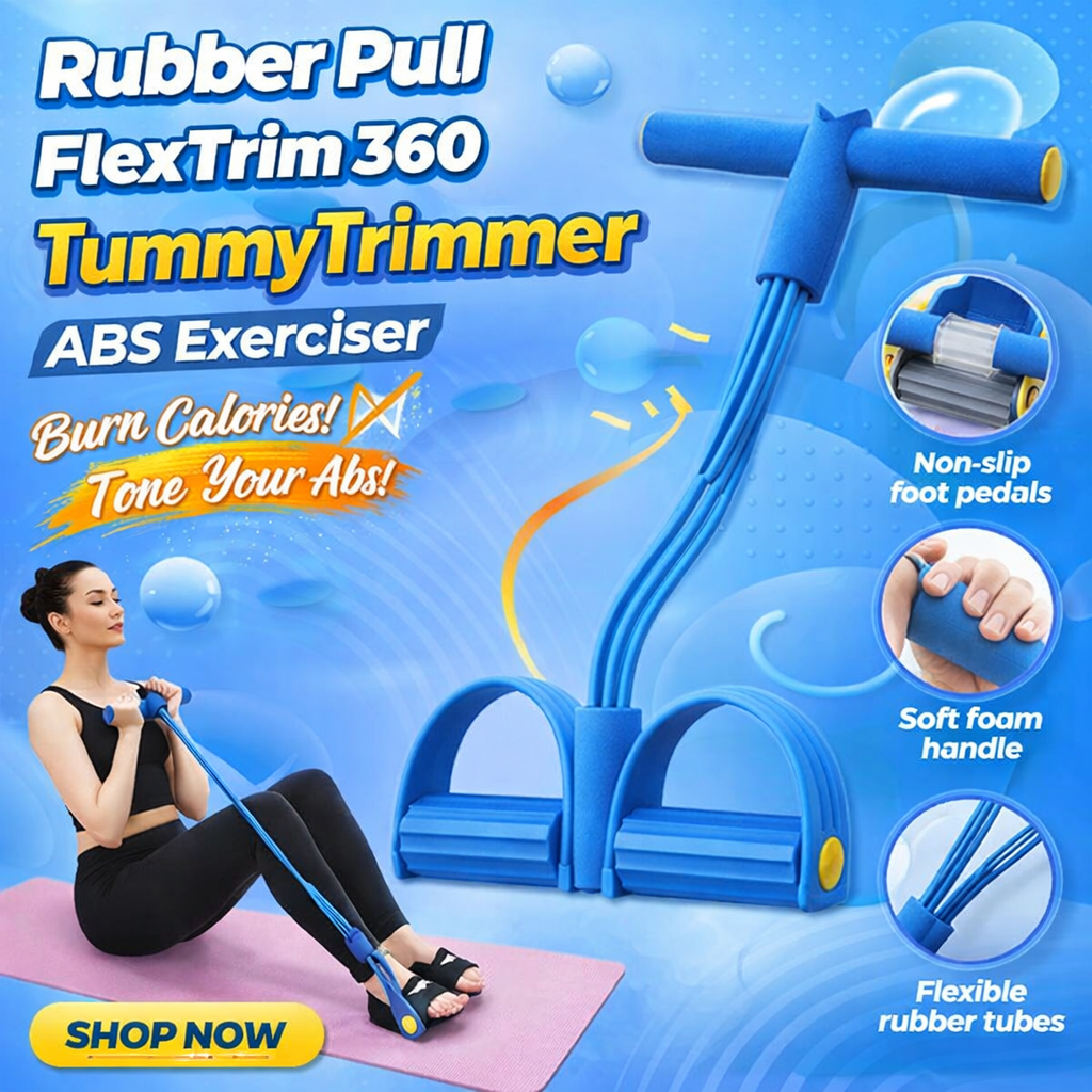 Rubber Pull FlexTrim 360 Tummy Trimmer Abs Exerciser | Fitness Tool ...