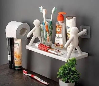 Wall Mounted Stick Man Storage Shelf – Creative Decorative Organizer ...