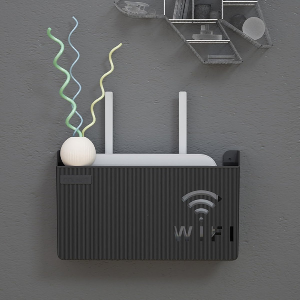 WiFi Router Storage Box – Wall Mounted Cable Organizer | Buy – Saadiq.pk